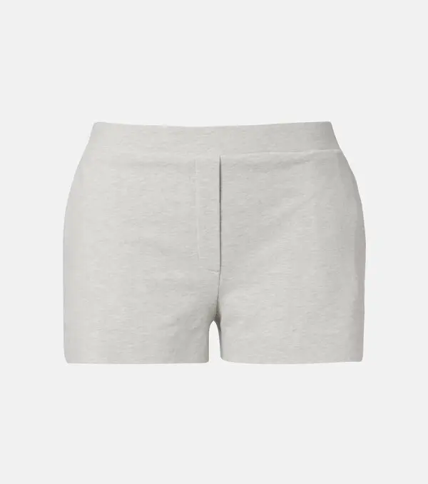 Norma Kamali Cotton-blend Jersey Shorts - Grey