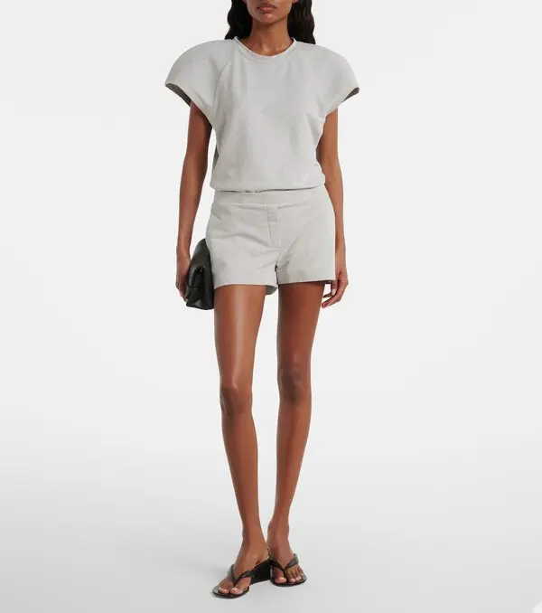 Norma Kamali Cotton-blend Jersey Shorts