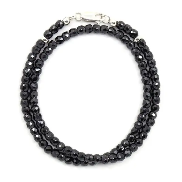 SHAR OKE Sterling Silver & Cubic Zirconia Bracelet - Black/silver