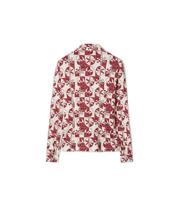 La DoubleJ Fitted Shirt With Geometric Print