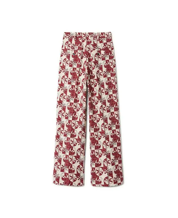 La DoubleJ Printed Loose Wide Leg Pants