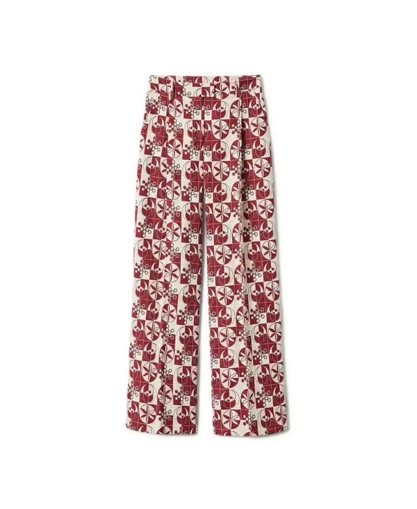 La DoubleJ Printed Loose Wide Leg Pants