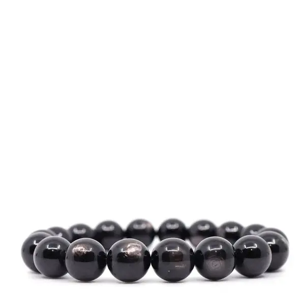SHAR OKE Hypersthene Bead Bracelet - Black