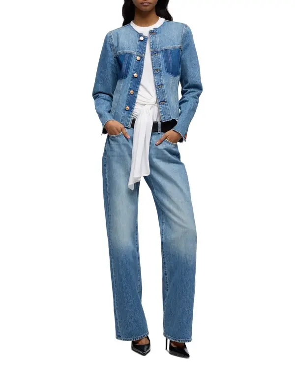 7 For All Mankind Low Rise Straight Jeans