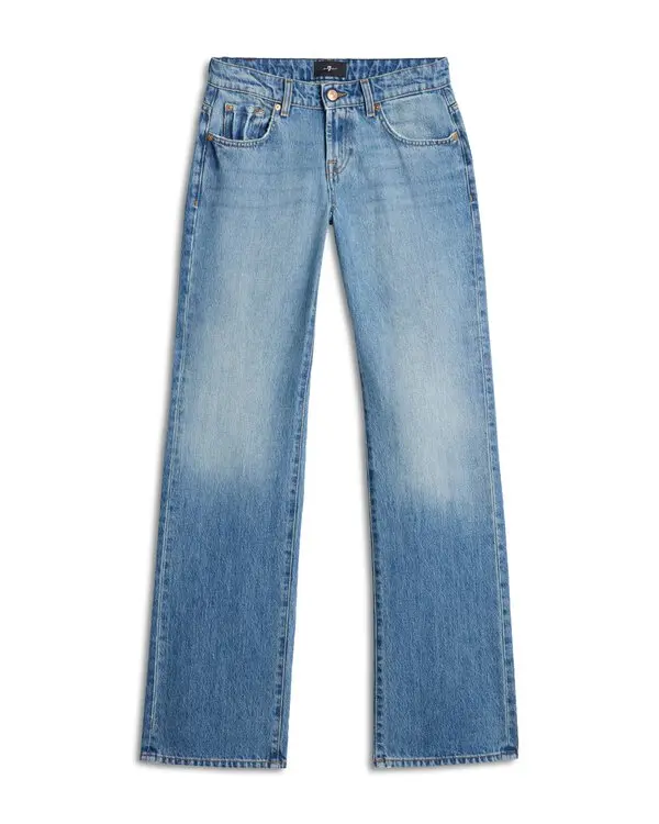 7 For All Mankind Low Rise Straight Jeans