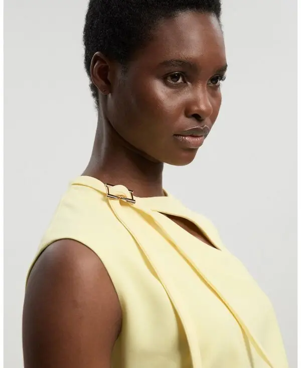 Karen Millen Drape Neck Midi Dress