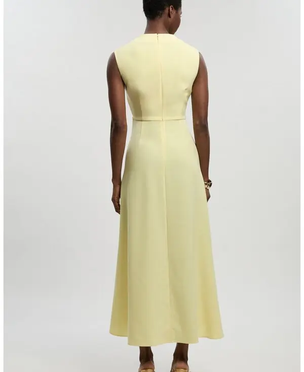 Karen Millen Drape Neck Midi Dress