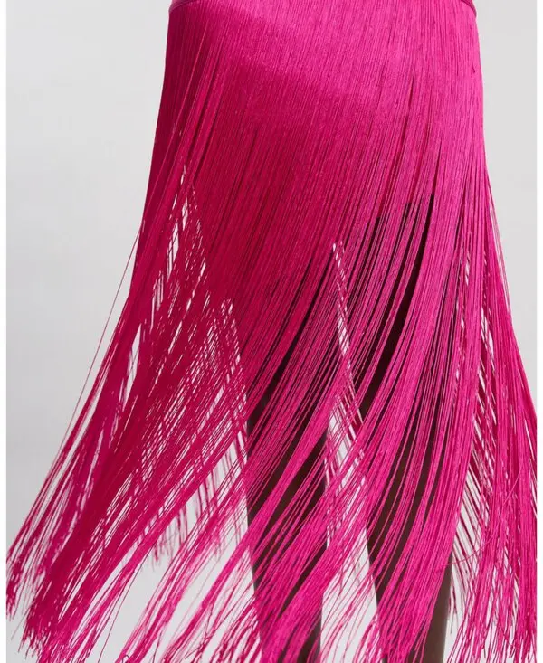 Karen Millen Form-fit Bandage Tassel Hem Mini Dress
