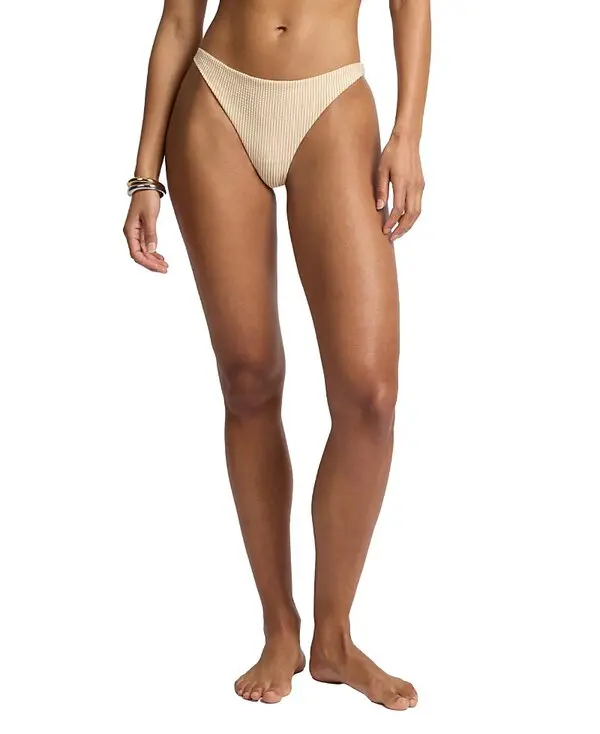 Onia Ashley Bikini Bottom - Ochre/white