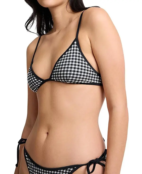 Onia Aimee Bikini Top - Black/white