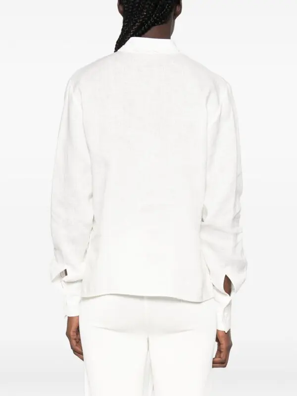 Ermanno Scervino Lace Detail Linen Shirt