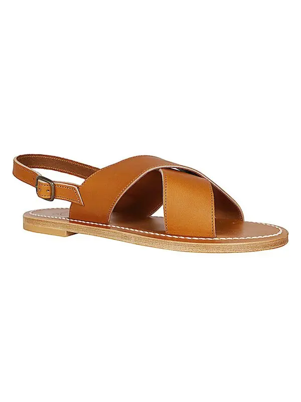 K.JACQUES Osorno Leather Sandals - Brown