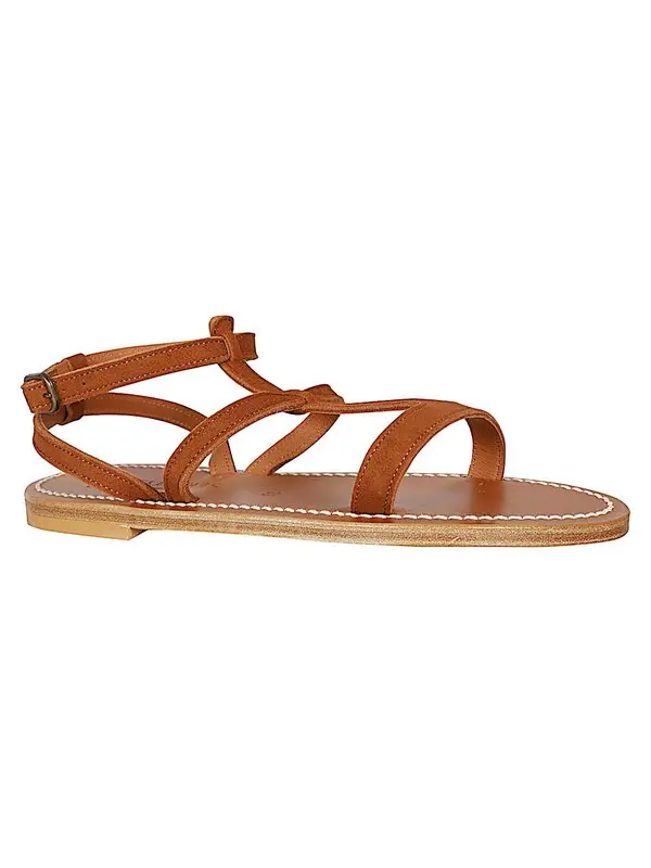 K.JACQUES Arelate Leather Sandals - Brown