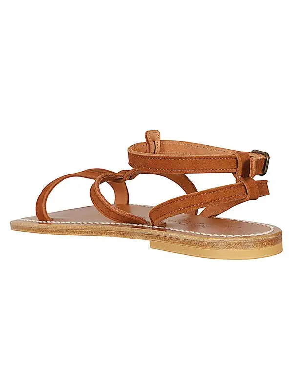 K.JACQUES Arelate Leather Sandals - Brown