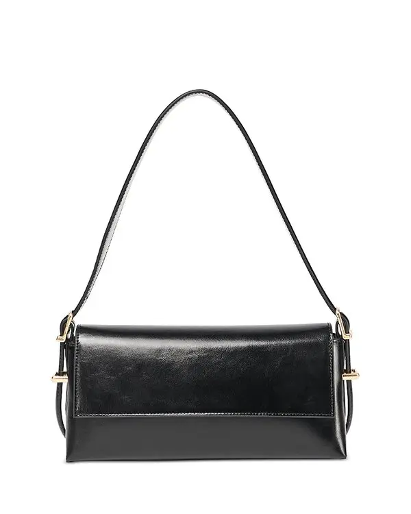 Simkhai Atlas Moto Leather Shoulder Bag - Black