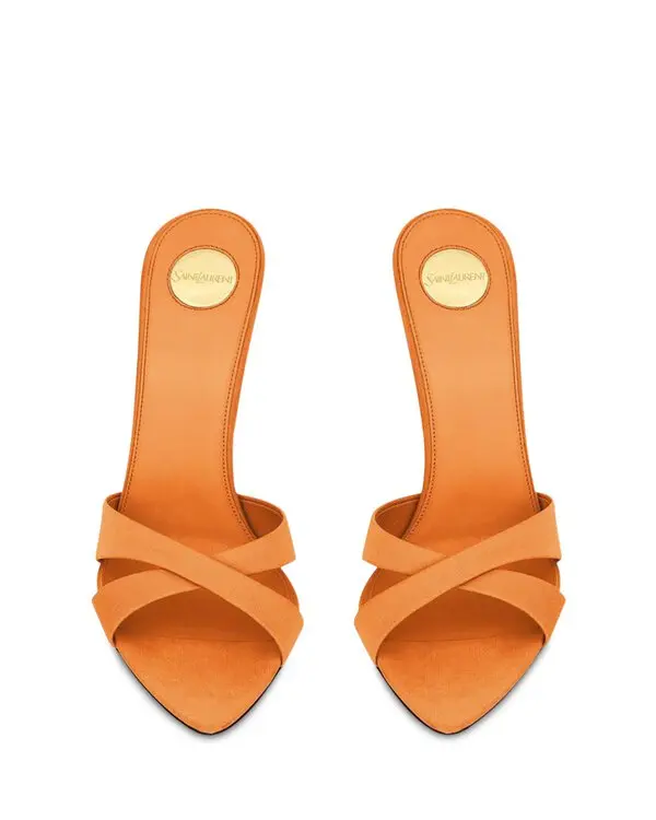 Saint Laurent Kirat High Heel Sandals - Orange