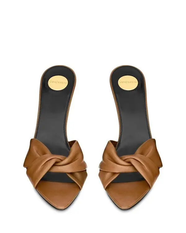 Saint Laurent Franciane Mules - Macadamia