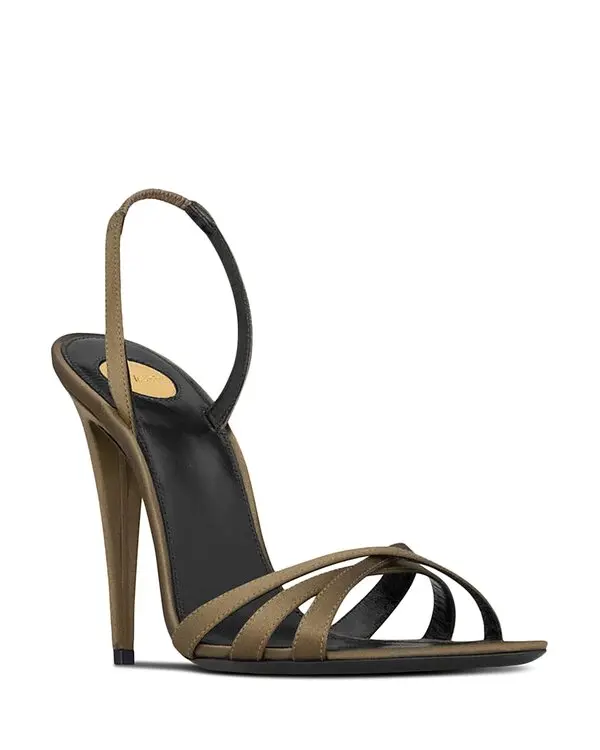 Saint Laurent Kate Sandals - Teak