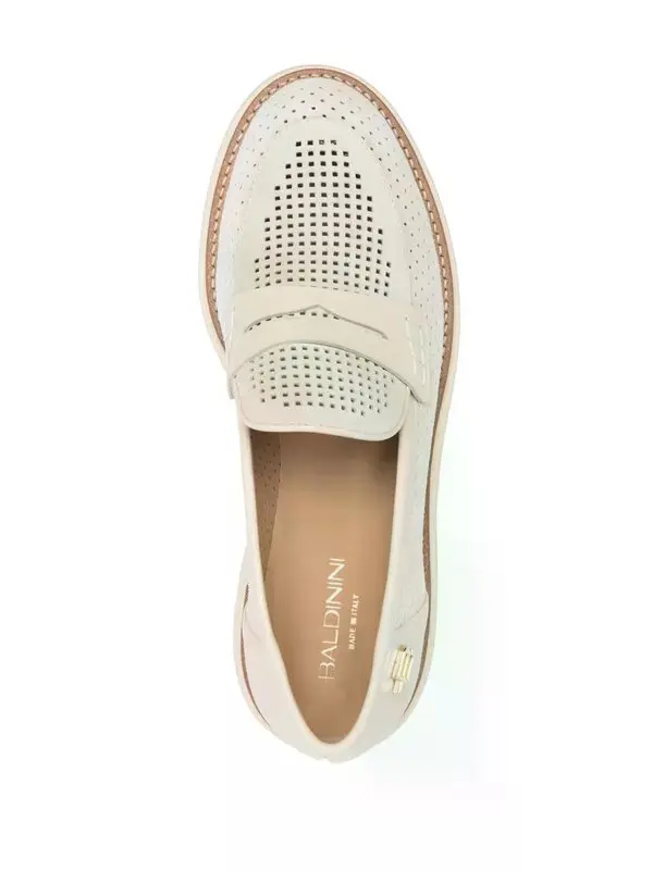 BALDININI Suede Loafers With Bead Detailing