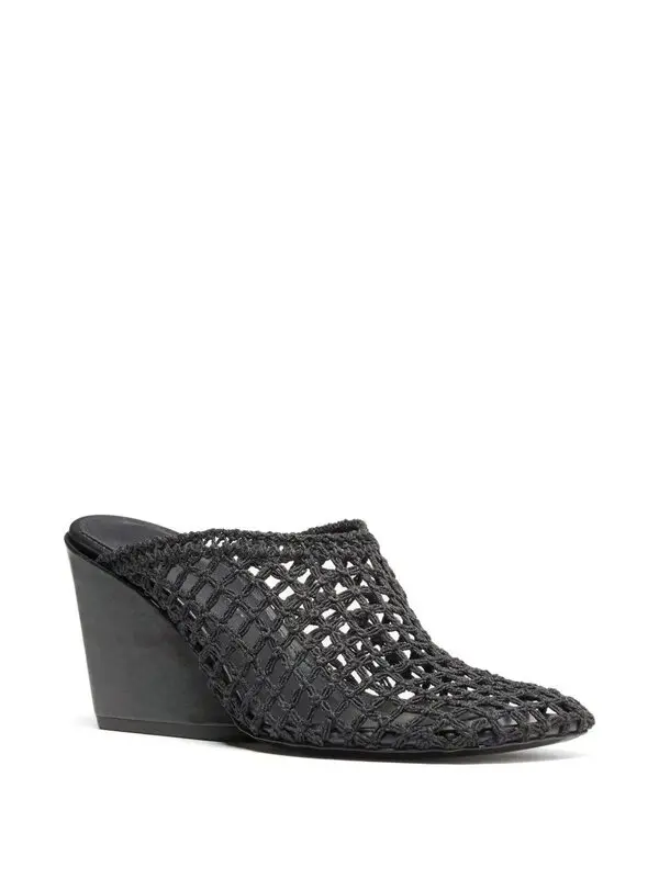 Proenza Schouler Slant Crochet Wedge Mules