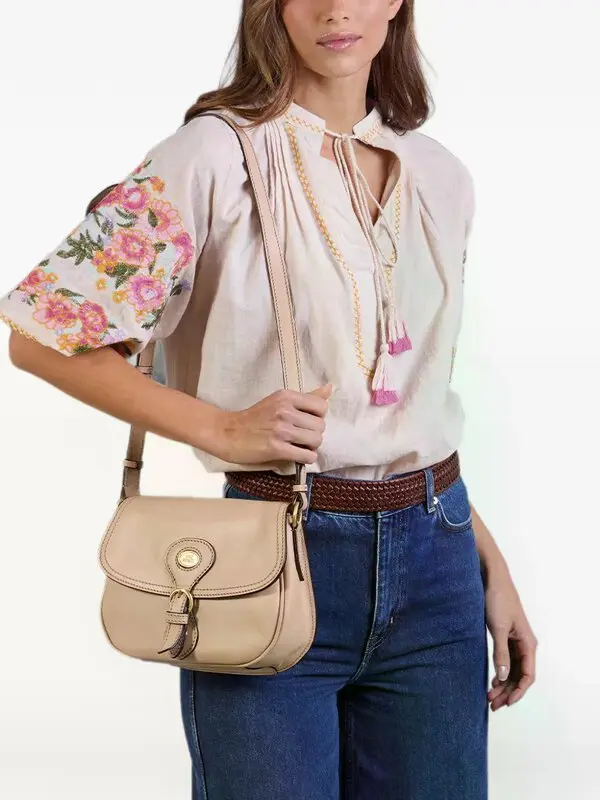 THE BRIDGE Leather Cross Body Bag - Neutrals