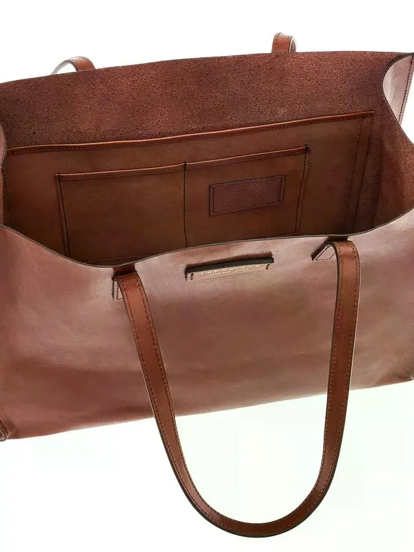 THE BRIDGE Smooth Leather Tote Bag