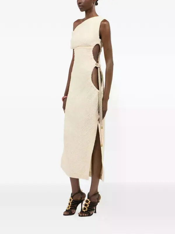 Roberto Cavalli One-shoulder Cutout Dress