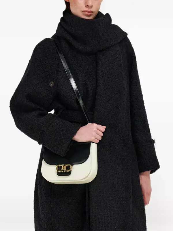 FERRAGAMO Double Gancini North-south Crossbody Bag