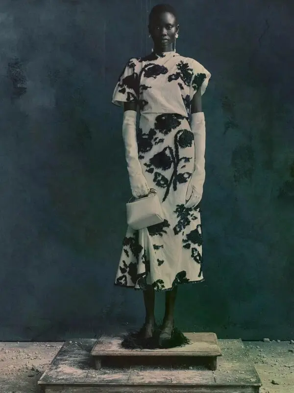 Erdem Fil Coupé Floral Motif Dress
