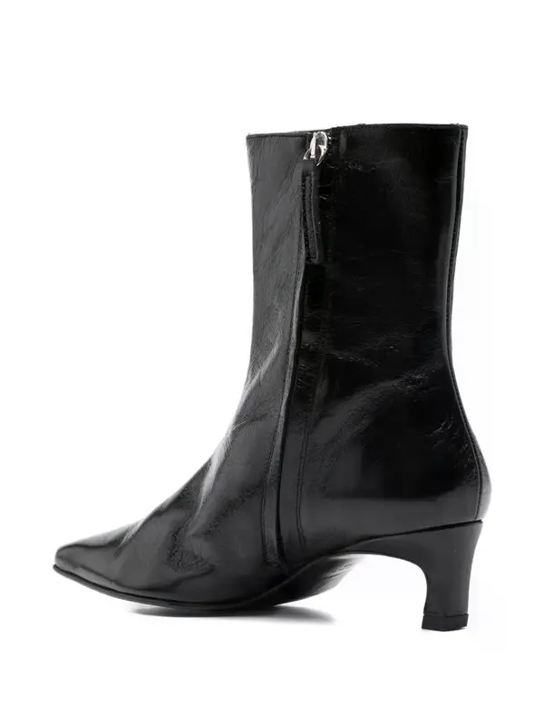 ALOHAS Pointed-toe Kitten-heel Boots