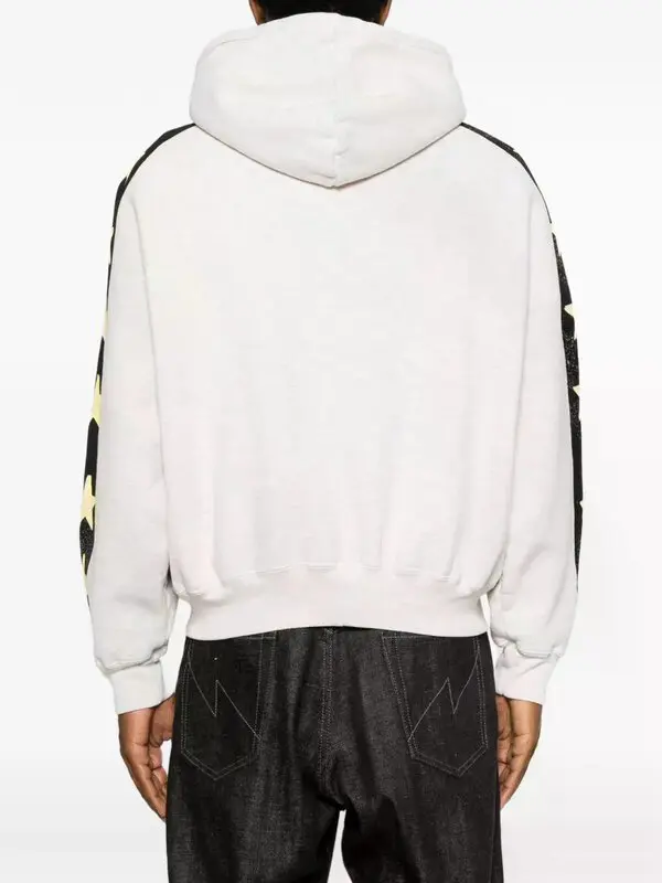 SECND SLF Star-print Zip-up Hoodie