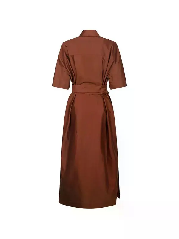 SA SU PHI Belted Shirt Long Dress