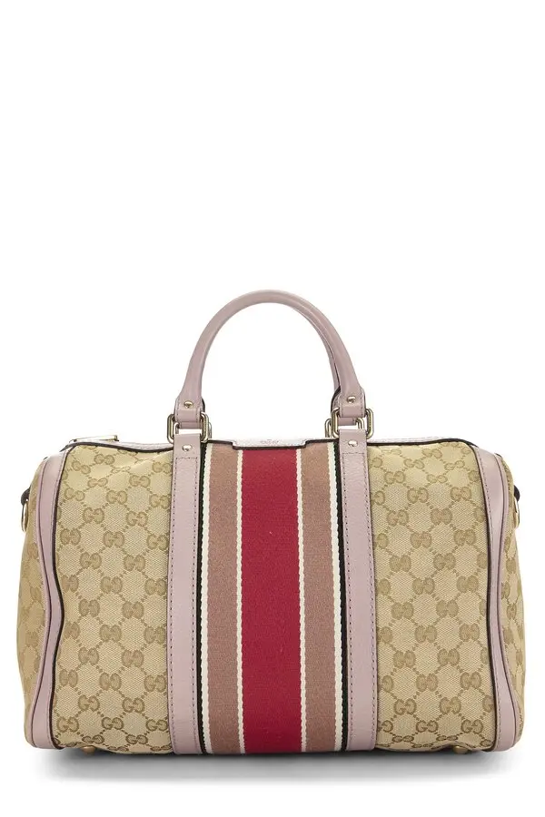 Gucci Original Gg Vintage Web Boston - Pink