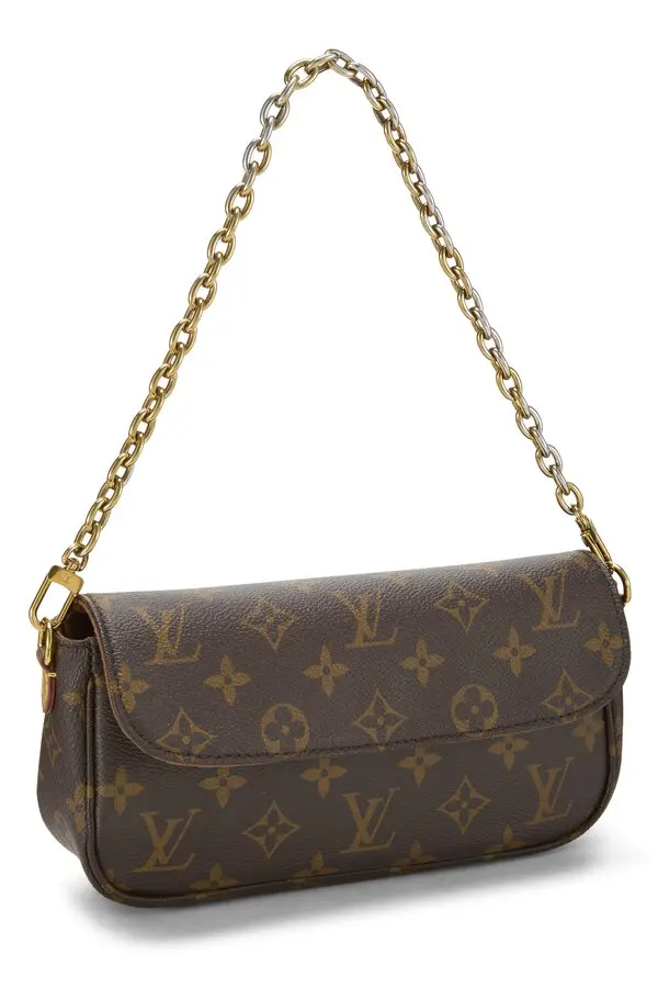 LOUIS VUITTON Monogram Canvas Ivy Wallet On Chain
