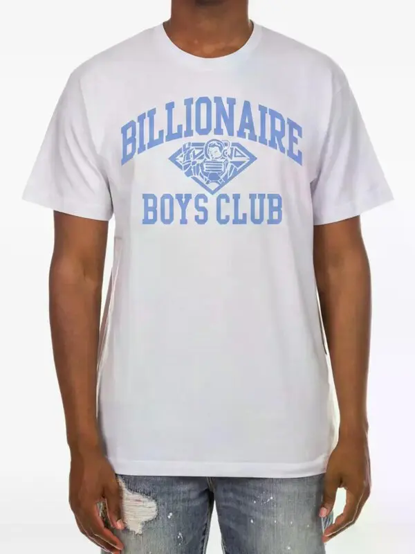 BILLIONAIRE BOYS CLUB College Logo-print Short-sleeve T-shirt - White