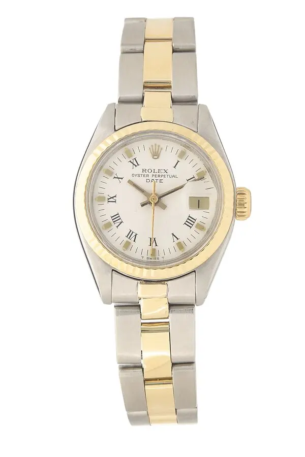 Rolex Dial Two-tone Roman Datejust 69173 - White