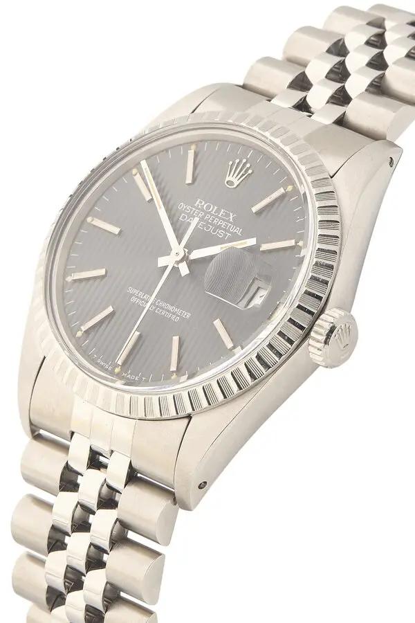 Rolex Stainless Steel Tapestry Dial Datejust 16030