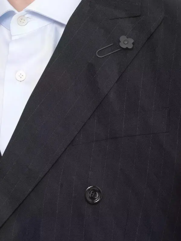 LARDINI Pinstripe Double-breasted Suit
