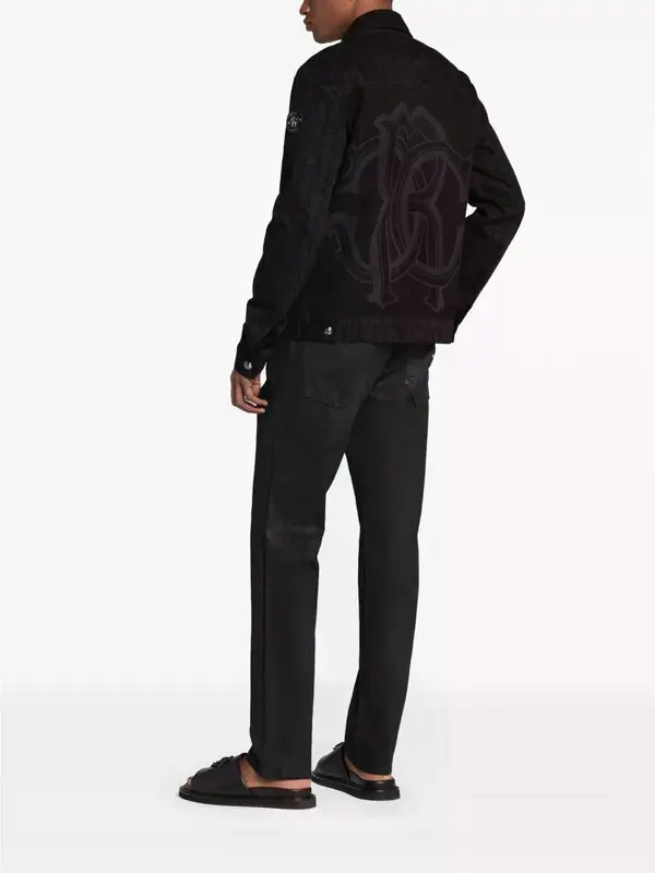 Roberto Cavalli Straight-leg Coated Jeans