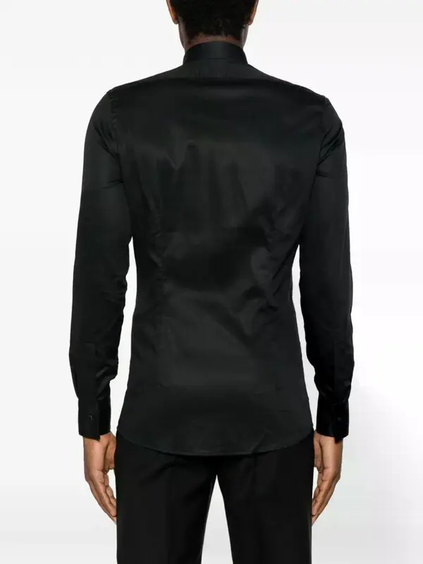 CARLO PIGNATELLI Classic-collar Concealed-placket Shirt