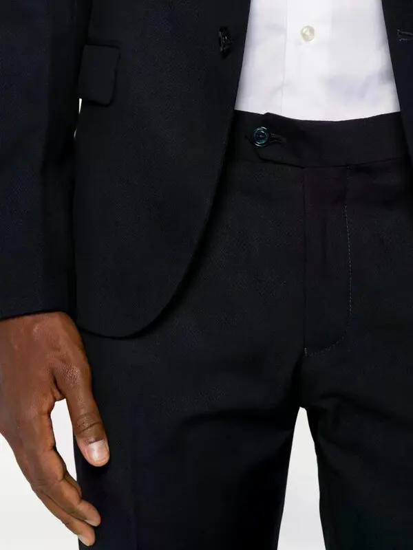 DANIELE ALESSANDRINI Textured Single-breasted Suit