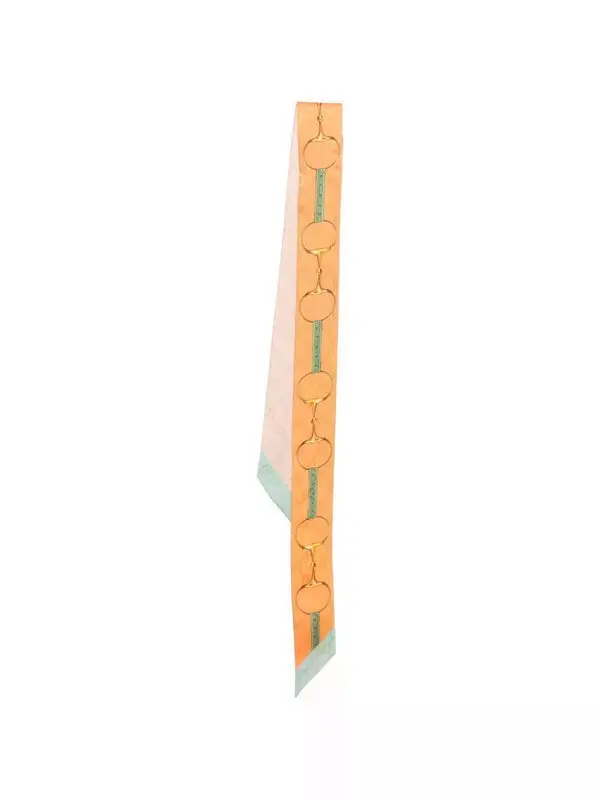 Gucci Horsebit Pattern Scarf - Orange
