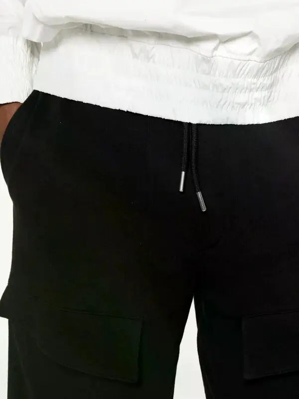 LES HOMMES URBAN Cargo Drawstring Track Shorts