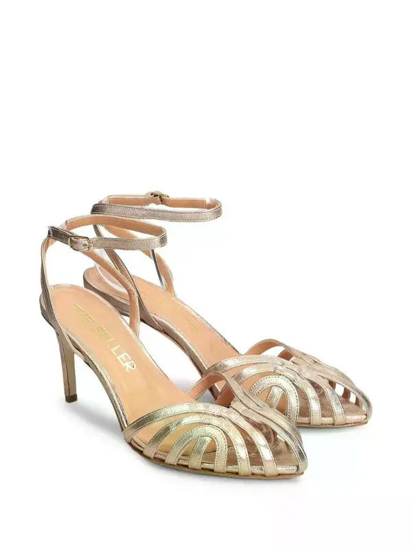 THE SELLER Caged Stiletto Heeled Sandals