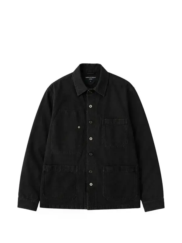 Comme Des Garçons Patch-pocket Cotton Overshirt