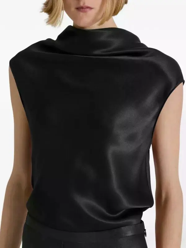 Alberta Ferretti Cowl Neck Sleeveless Top