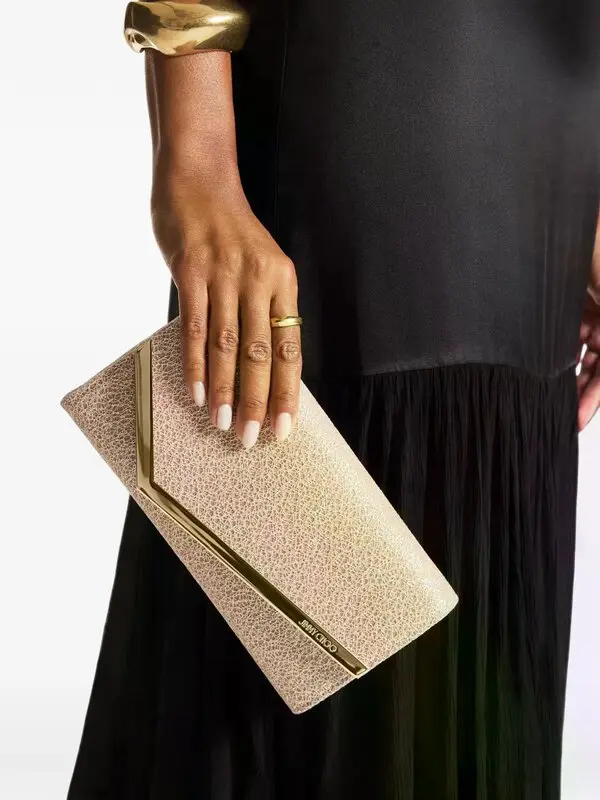 JIMMY CHOO Emmie Clutch Bag - Neutrals