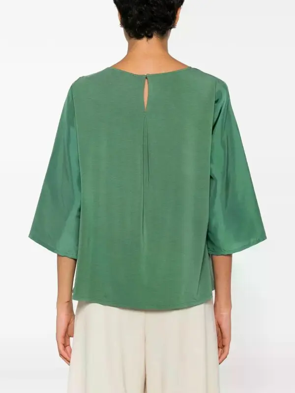 Max Mara Silk Boat Neck Top