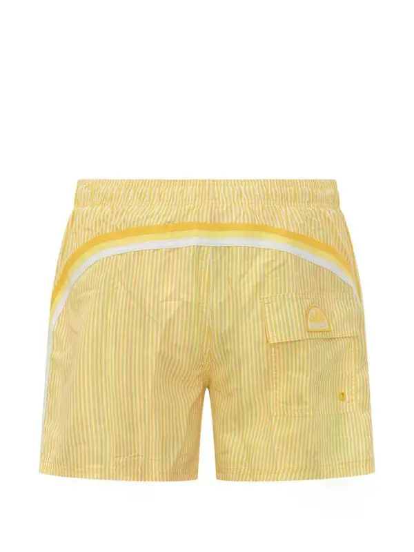 Sundek Striped Drawstring Swim Shorts