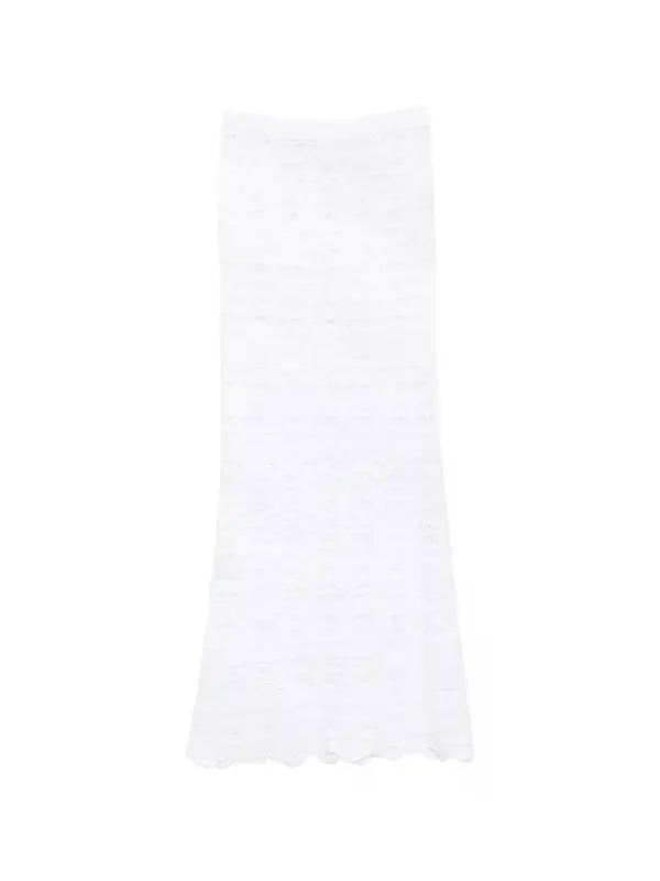 D.exterior Zigzag Knit Maxi Skirt